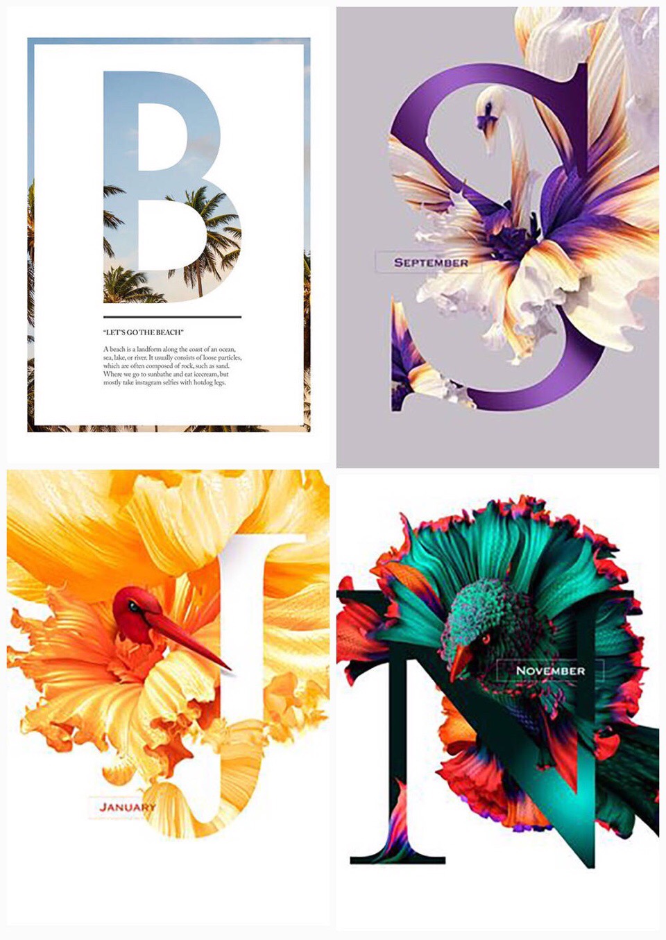 Cool Design | 英文字母海报设计|海报|英文字母|设计_新浪新闻