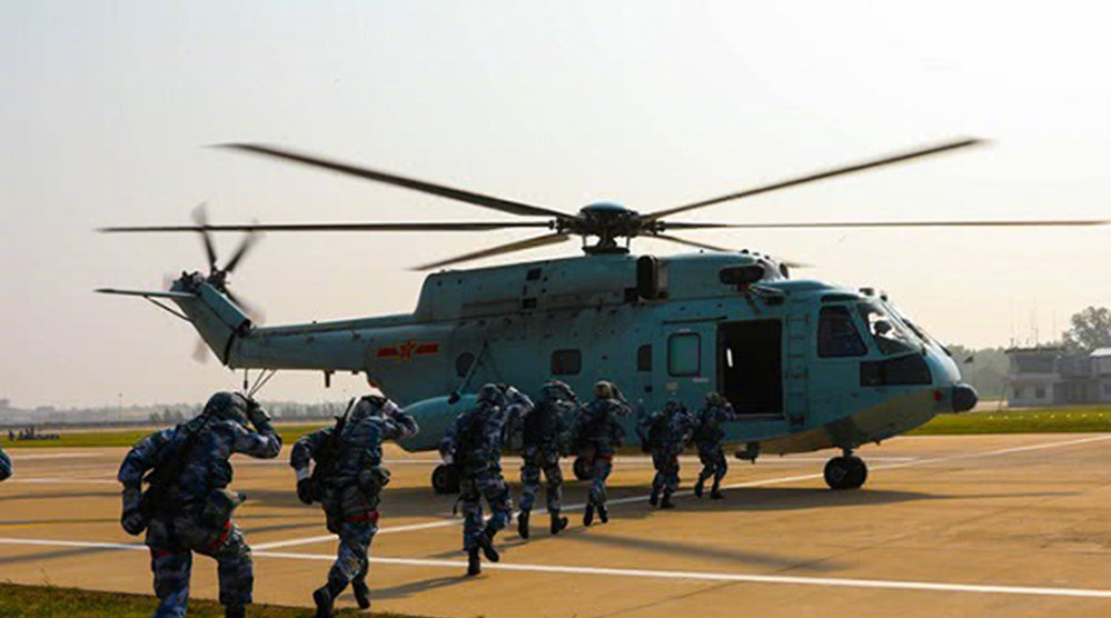 海军陆战队组建新的直升机部队，直8J堪当大任，未来将上075|海军陆战队|大任|直升机_新浪新闻