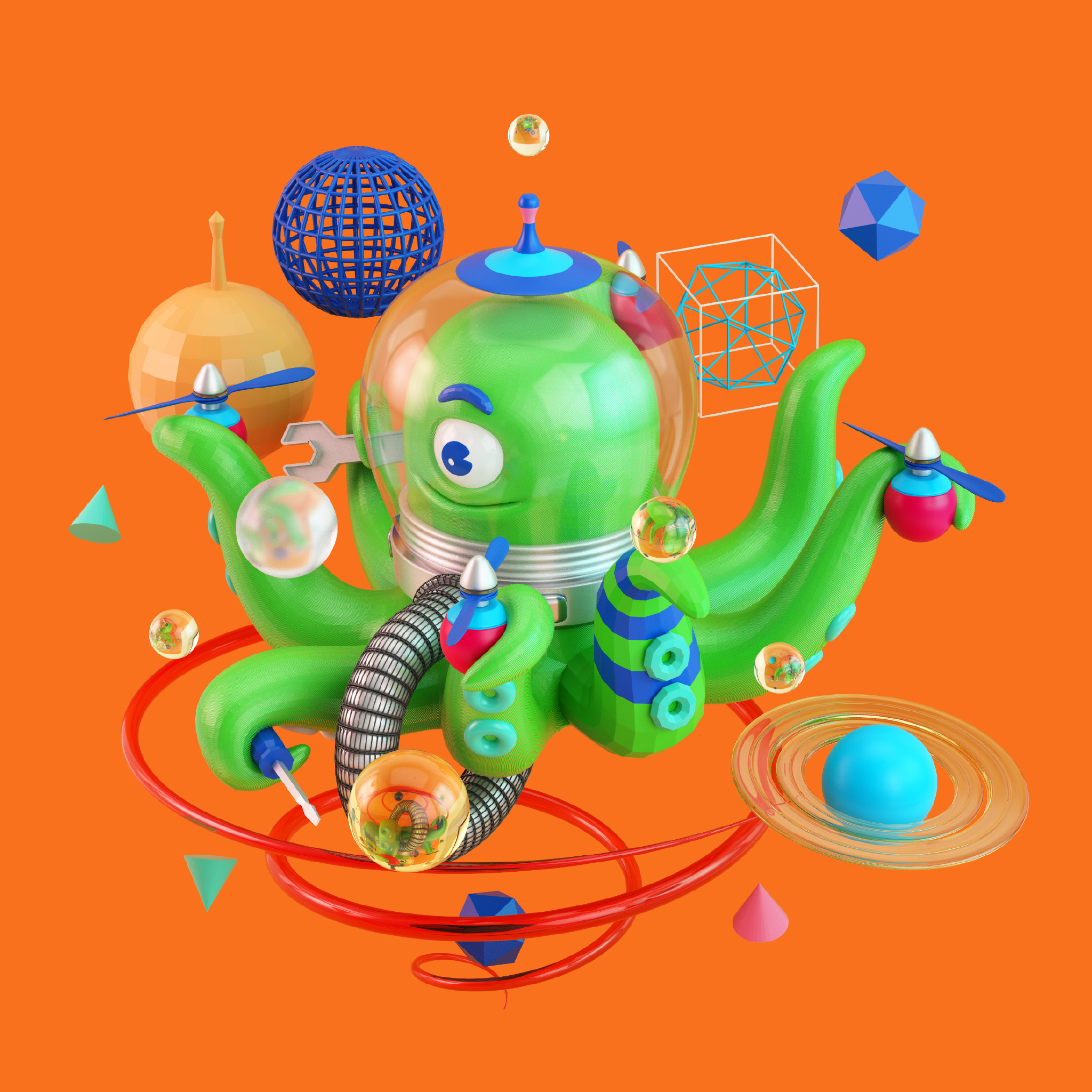 墨西哥设计师 AARON MARTINEZ 最新的 C4D 设计作品