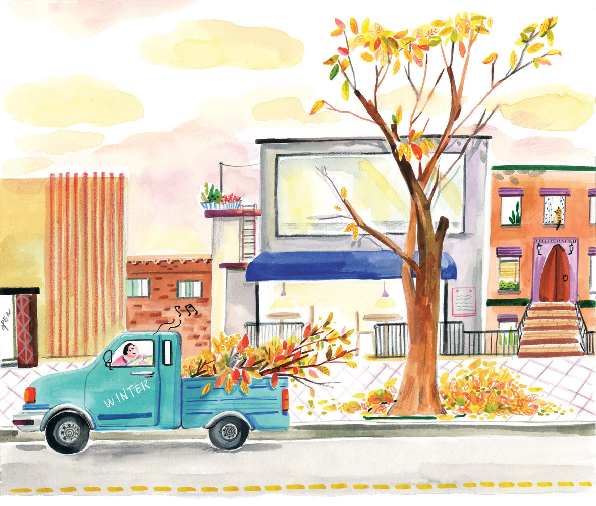 来自画师Mihye光线通透的画面色彩丰富美好可以说是非常治愈了