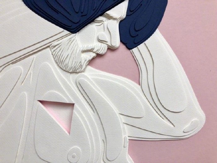 哥斯达黎加纸艺师Ale Rambar用纸层制成的三维组合物