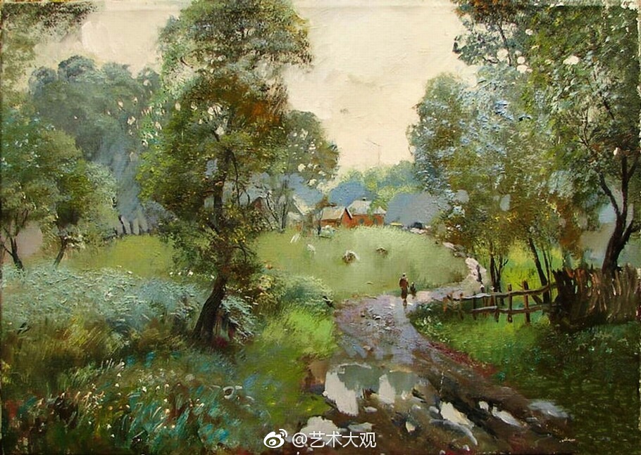 乌克兰画家Lukash Anatoliy风景油画作品欣赏——卢卡斯.阿纳托尼