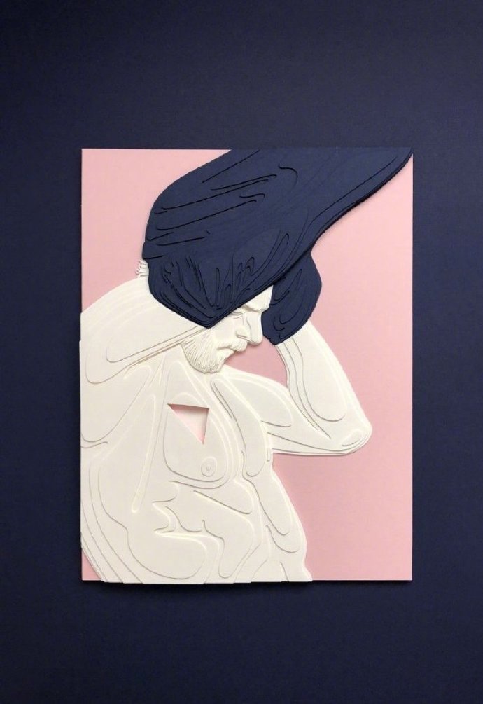 哥斯达黎加纸艺师Ale Rambar用纸层制成的三维组合物