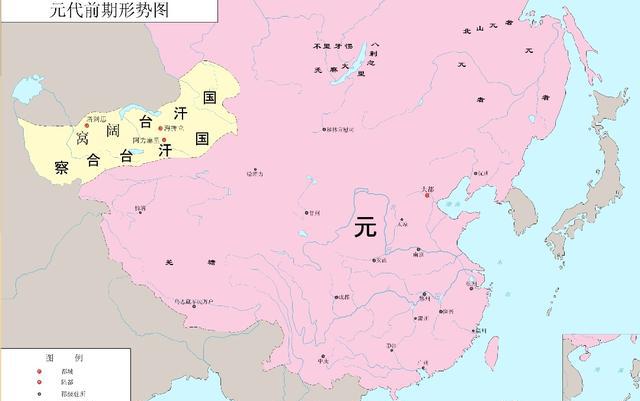 中国古代各朝形势图（元明清）