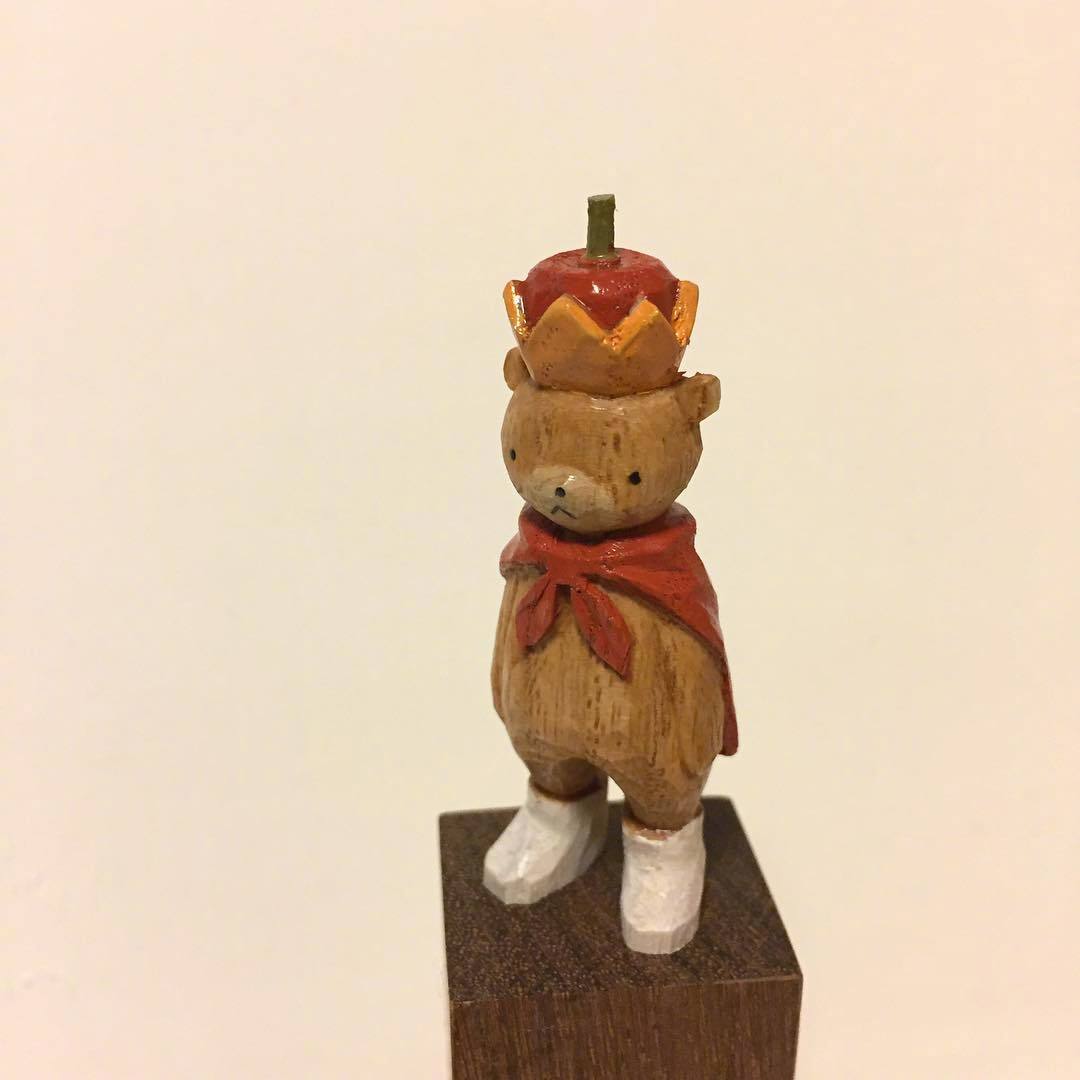 日本手作家 Mokko Kumakichi “木工くま吉 さん”的木雕作品 (pt
