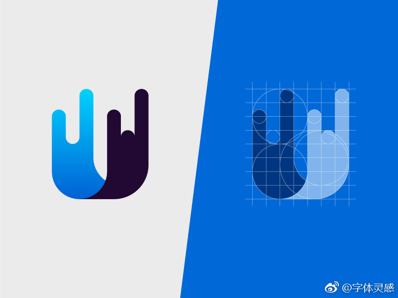 U字母logo设计