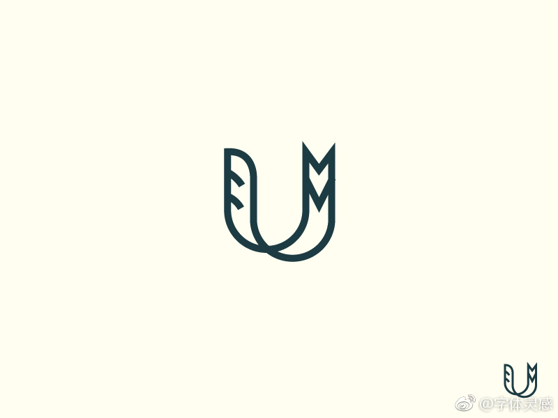 U字母logo设计