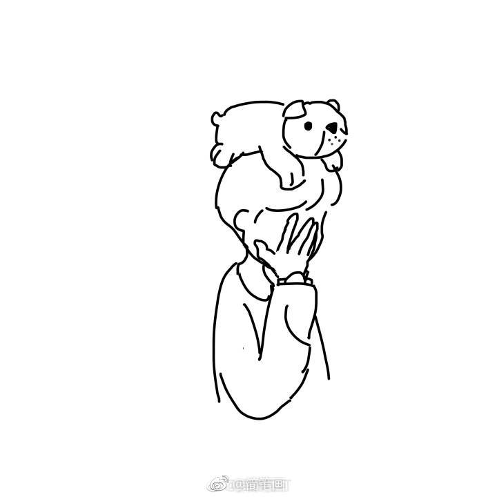 简洁风男生简笔画头像（投稿： ）|简笔画|头像|投稿_新浪新闻