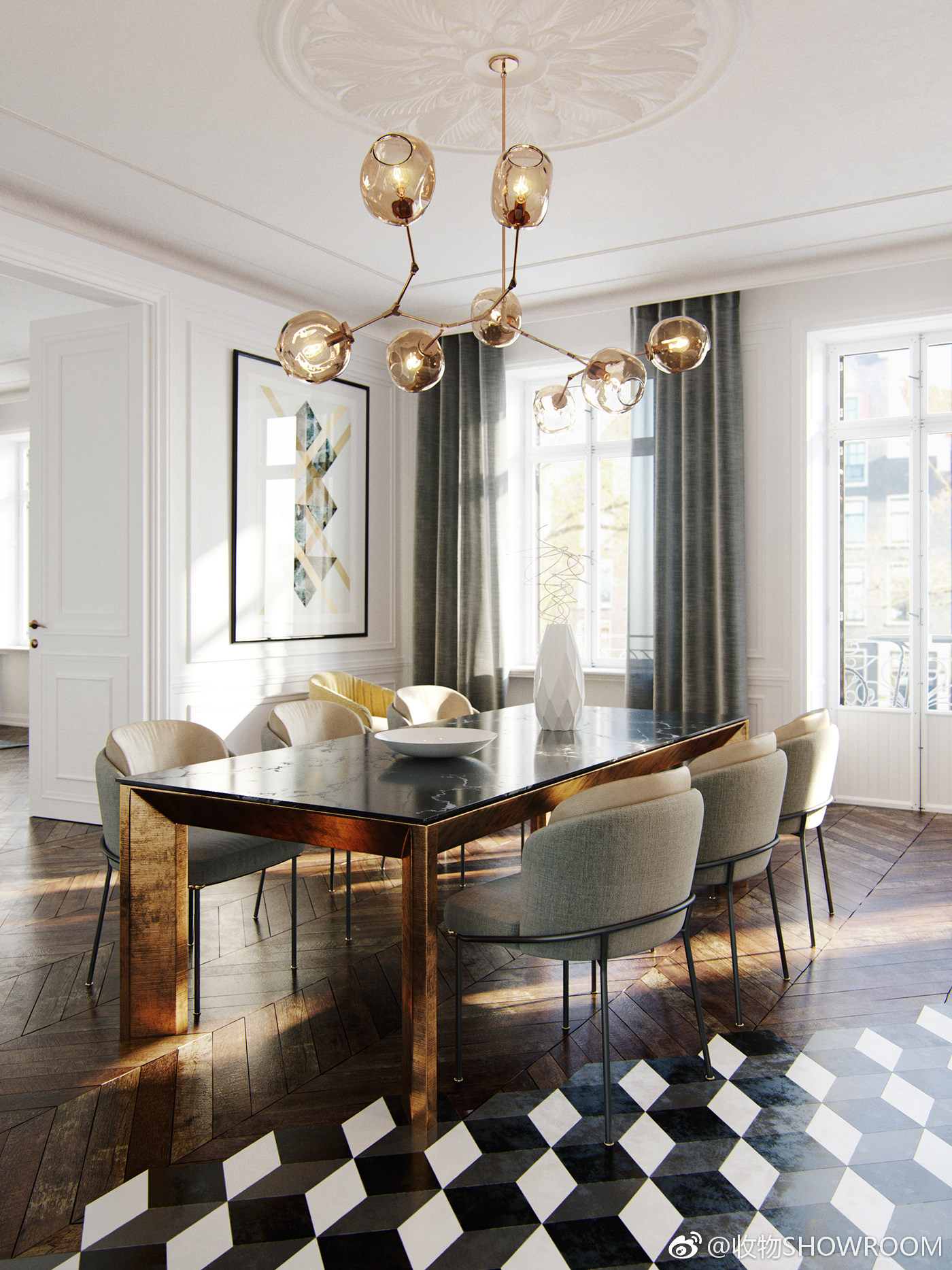 室内设计 | 融合了奥斯曼式（Haussmannian）和现代风格|奥斯曼|室内设计|雅致_新浪新闻