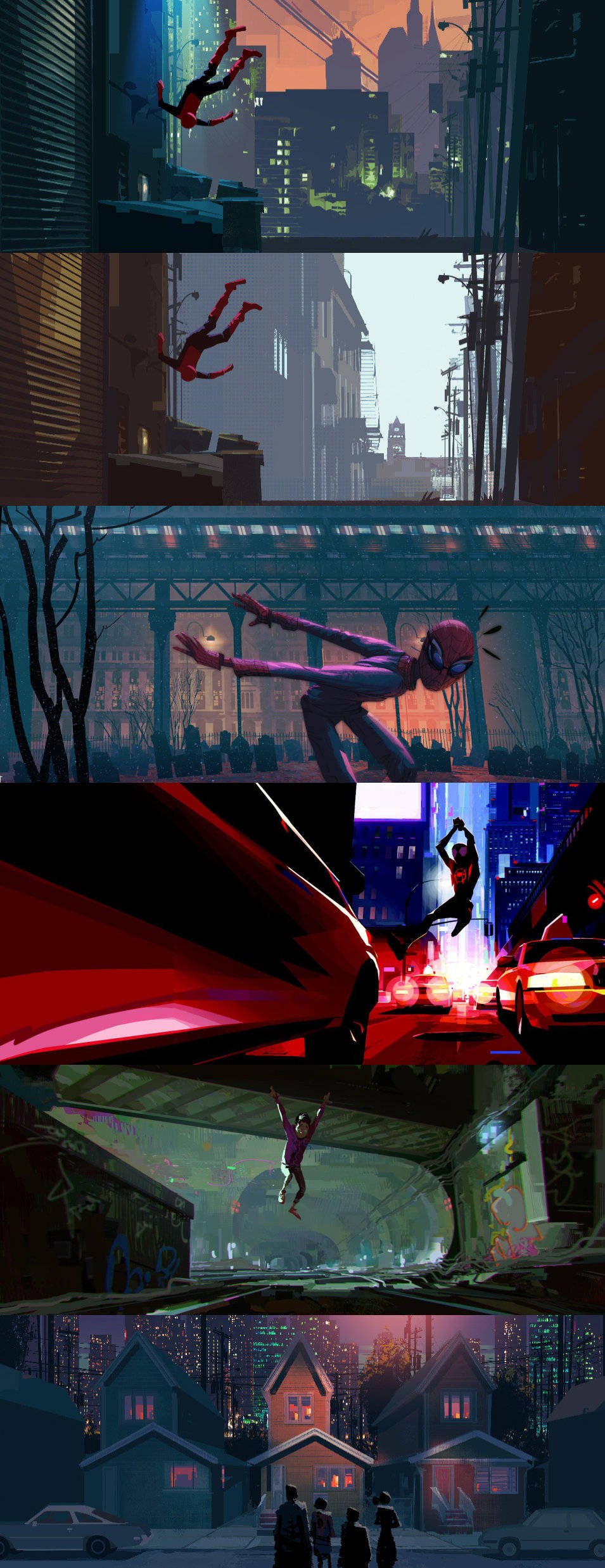 《蜘蛛侠：平行宇宙》电影的概念艺术，纽约城里的(们)！！！|蜘蛛侠：平行宇宙|纽约|电影_新浪新闻
