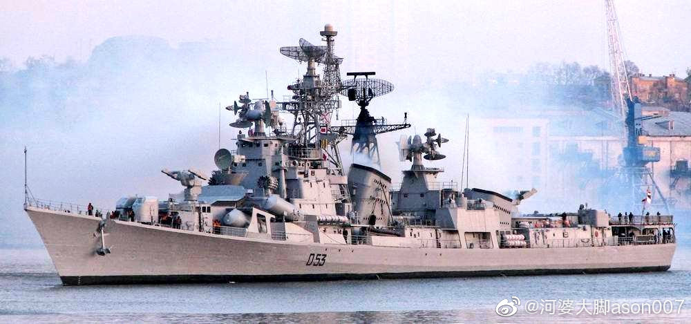 印度海军宣布“拉杰普特”级驱逐舰三号舰“兰吉特”号（INS Ranjit D|驱逐舰|印度海军|卡辛_新浪新闻