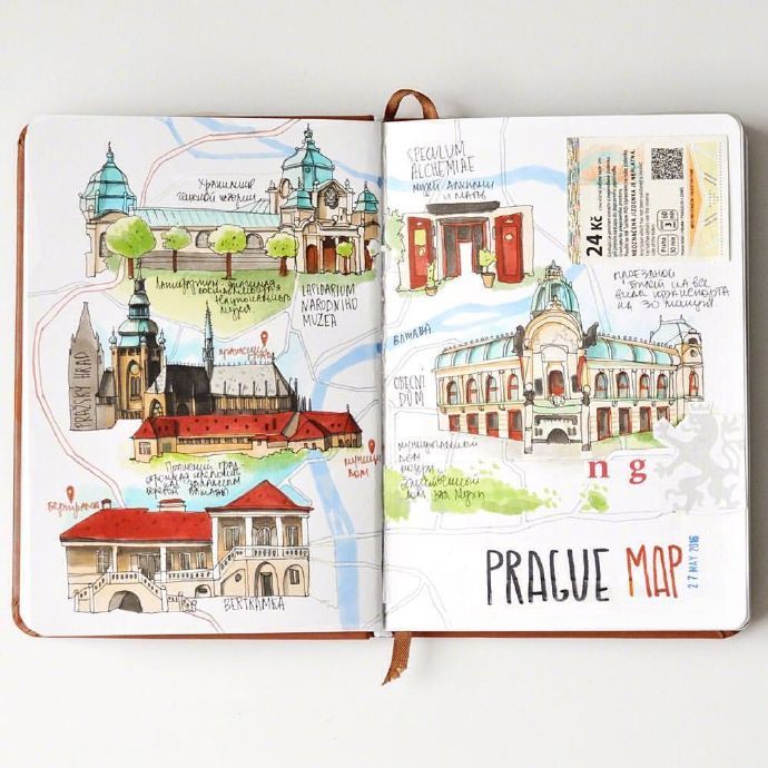 手绘日记:来自俄罗斯插画师 Anna Rastorgueva 绘画作品|插画师|日记|俄罗斯_新浪新闻