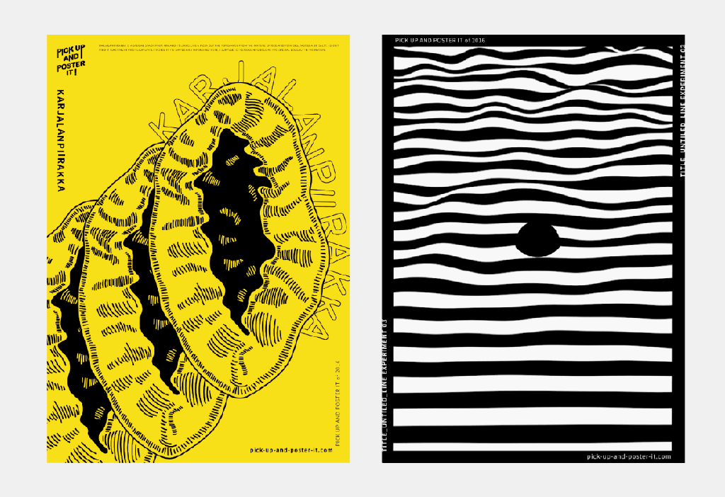 “PICK UP AND POSTER IT!”系列海报设计，台湾设计师李宜轩