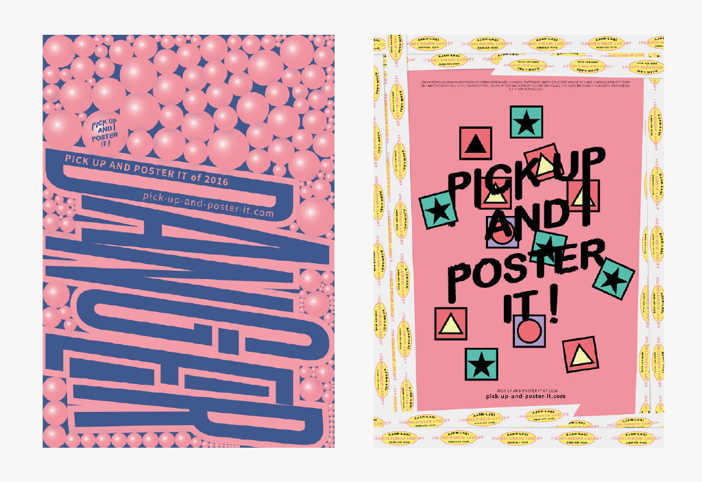 “PICK UP AND POSTER IT!”系列海报设计，台湾设计师李宜轩
