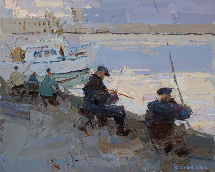 光的痕迹 干净清爽的刮刀画静物 By Daniel Volkov|刮刀|静物|痕迹_新浪新闻