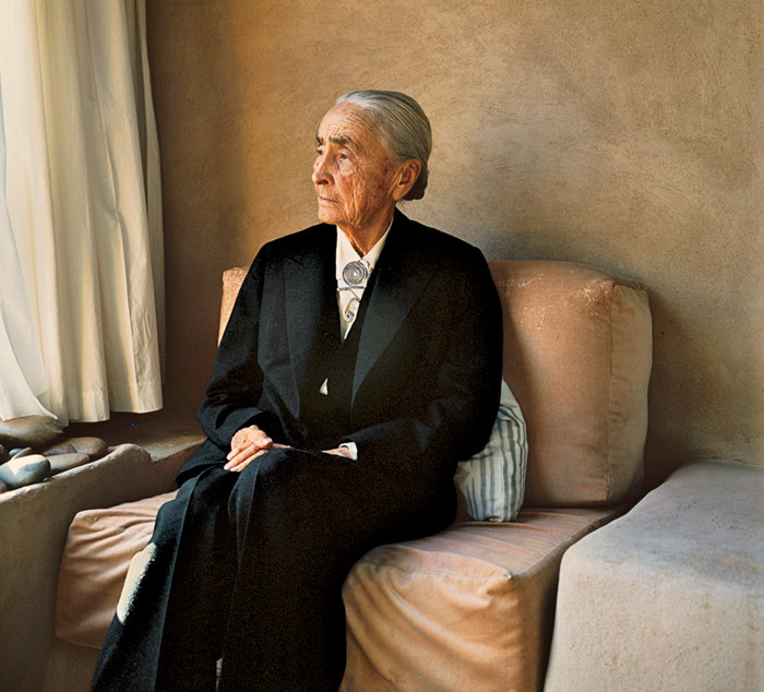 美国艺术家Georgia O'Keeffe位于新墨西哥州沙漠上的家