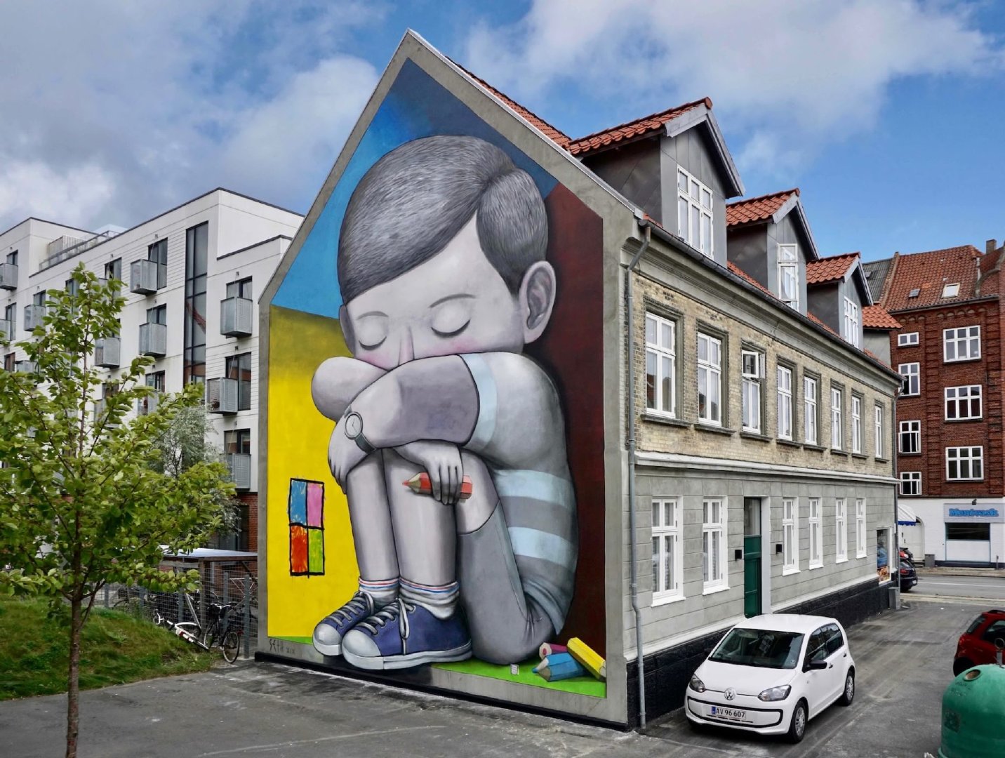 法国墙绘艺术家 Julien Malland 绘画作品一组，好棒！|墙绘|艺术家|法国_新浪新闻