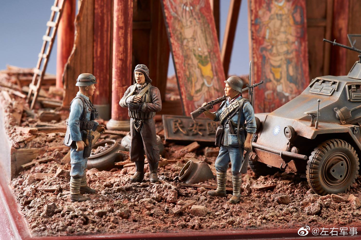 一组展示淞沪会战期间巷战的模型|巷战|会战|模型_新浪新闻