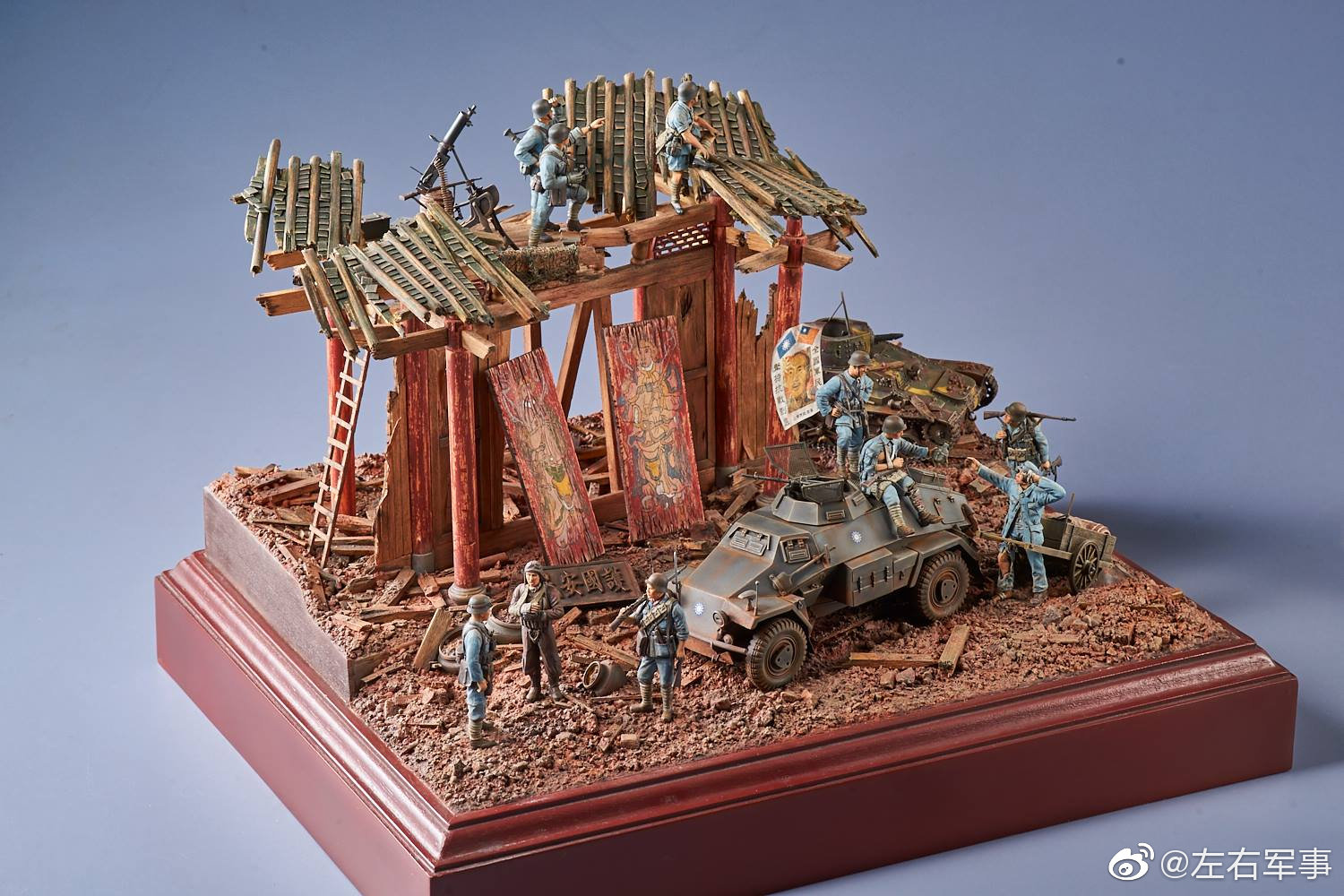 一组展示淞沪会战期间巷战的模型|巷战|会战|模型_新浪新闻