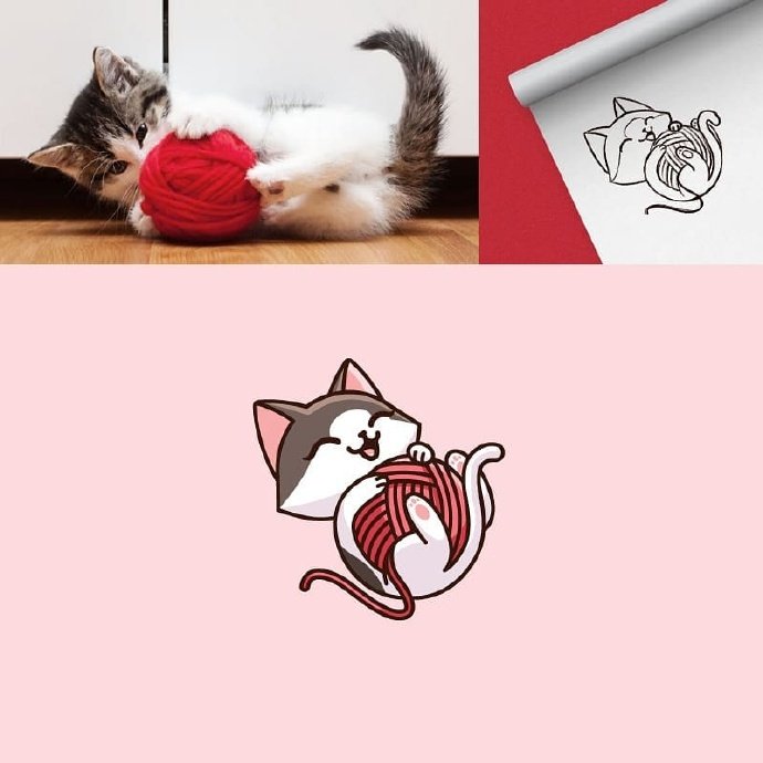 可爱的logo设计灵感来源，选自艺术家Alfrey Davilla