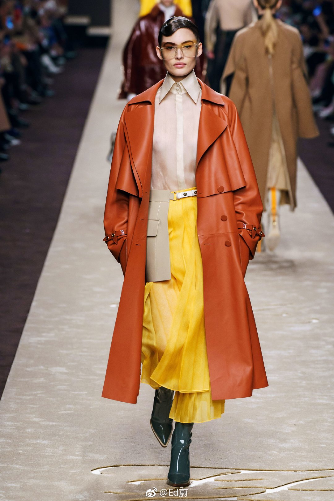 Fendi F/W 2019 2019秋冬Fendi秀上一系列出众的大衣外套造型