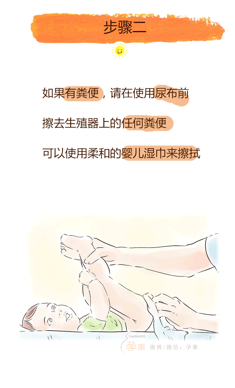 如何给宝宝换尿布,一组漫画告诉你