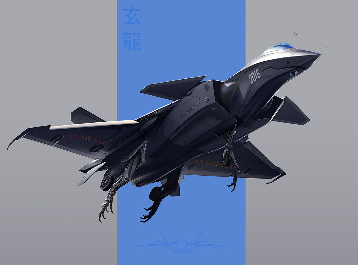 Spontaneous J-20 aerosaur set. （ hydrothrax）_新浪新闻