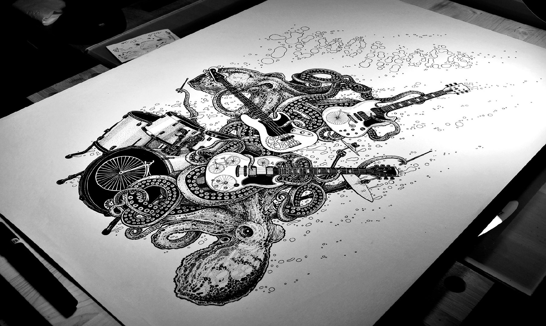 1000MODS - poster artwork - 70cm x 50cm插画 手绘 海报|插画_新浪新闻