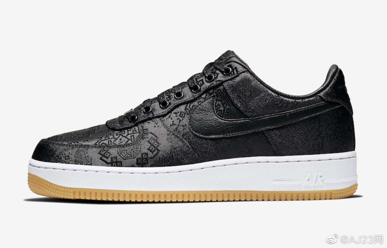 CLOT X FRAGMENT X NIKE AIR FORCE 1 “BLACK SILK” 11月29日发售