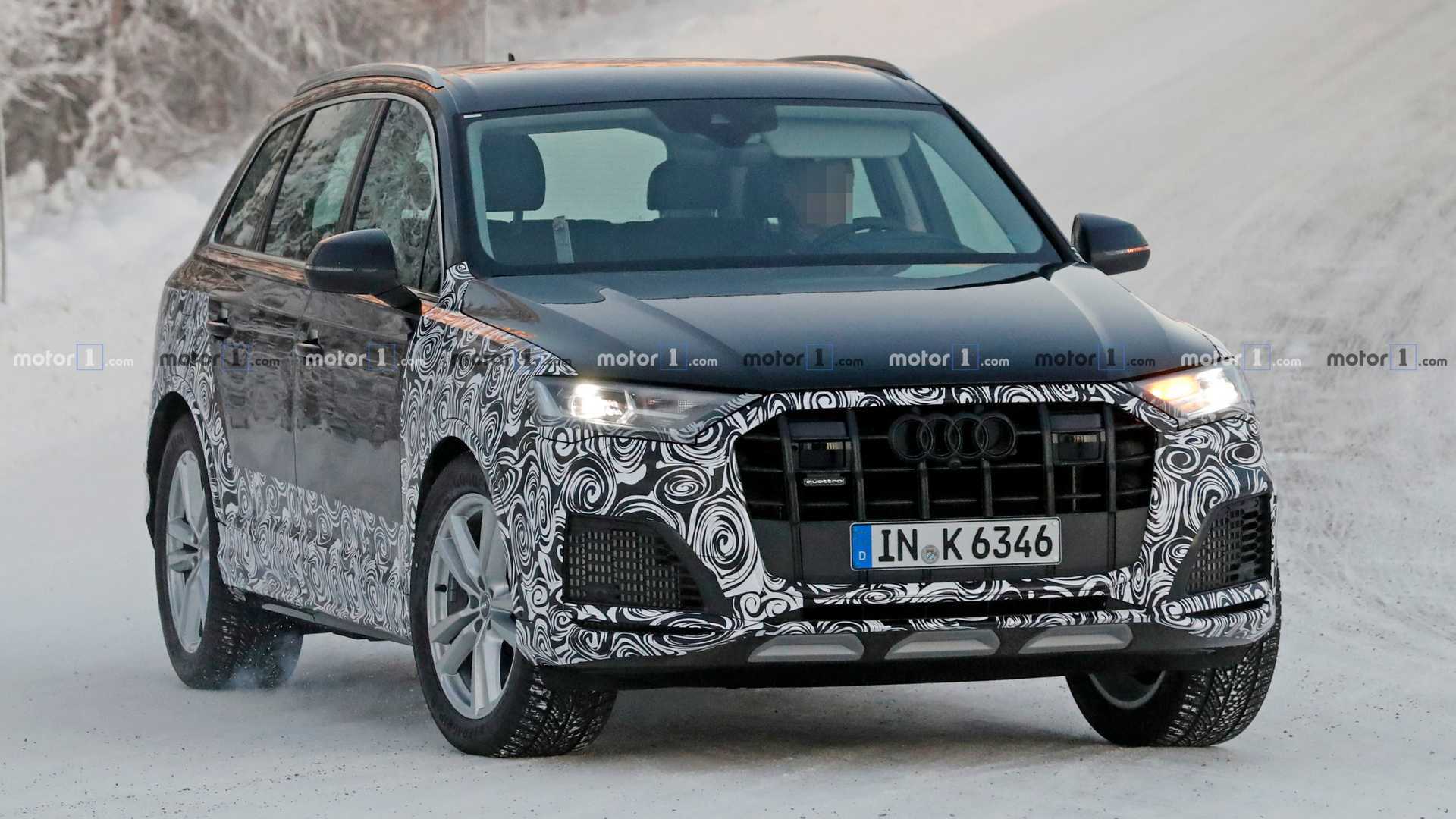 奥迪Q7/SQ7路试谍照曝光 整体设计向Q8靠拢-新浪汽车