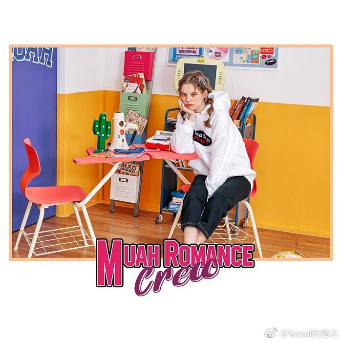 韩国品牌muah muah，鲜艳的配色就像耀眼的青春～