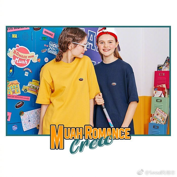 韩国品牌muah muah，鲜艳的配色就像耀眼的青春～