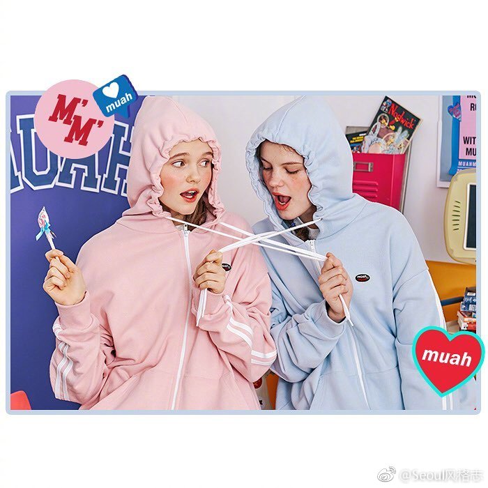 韩国品牌muah muah，鲜艳的配色就像耀眼的青春～
