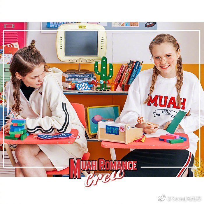 韩国品牌muah muah，鲜艳的配色就像耀眼的青春～
