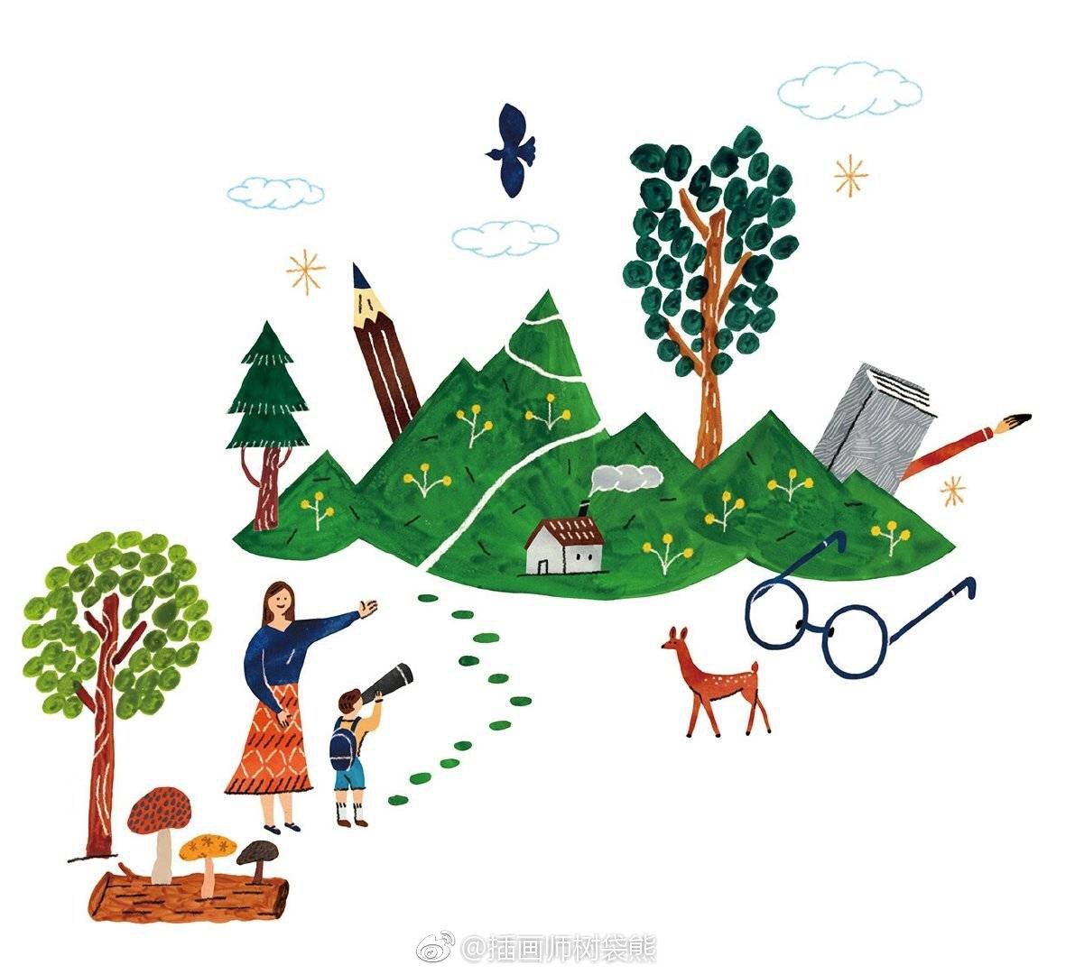 韩国插画师 yeon ju choi 闲适的田园生活插画设计作品|插画师|田园|韩国_新浪新闻