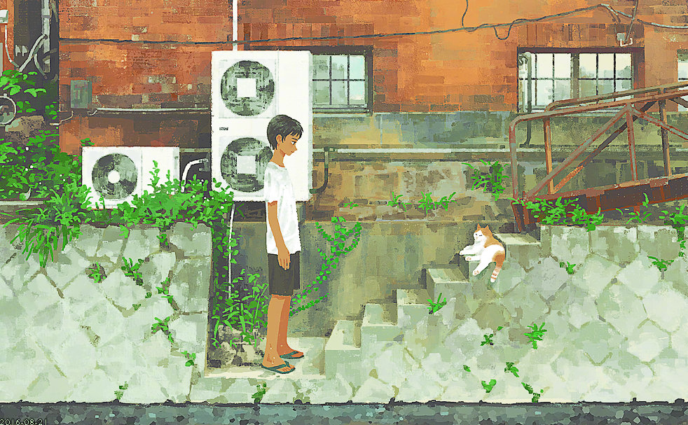 “少年少女围成圈，旋转木马在空中起舞。”twi：J_KMOR