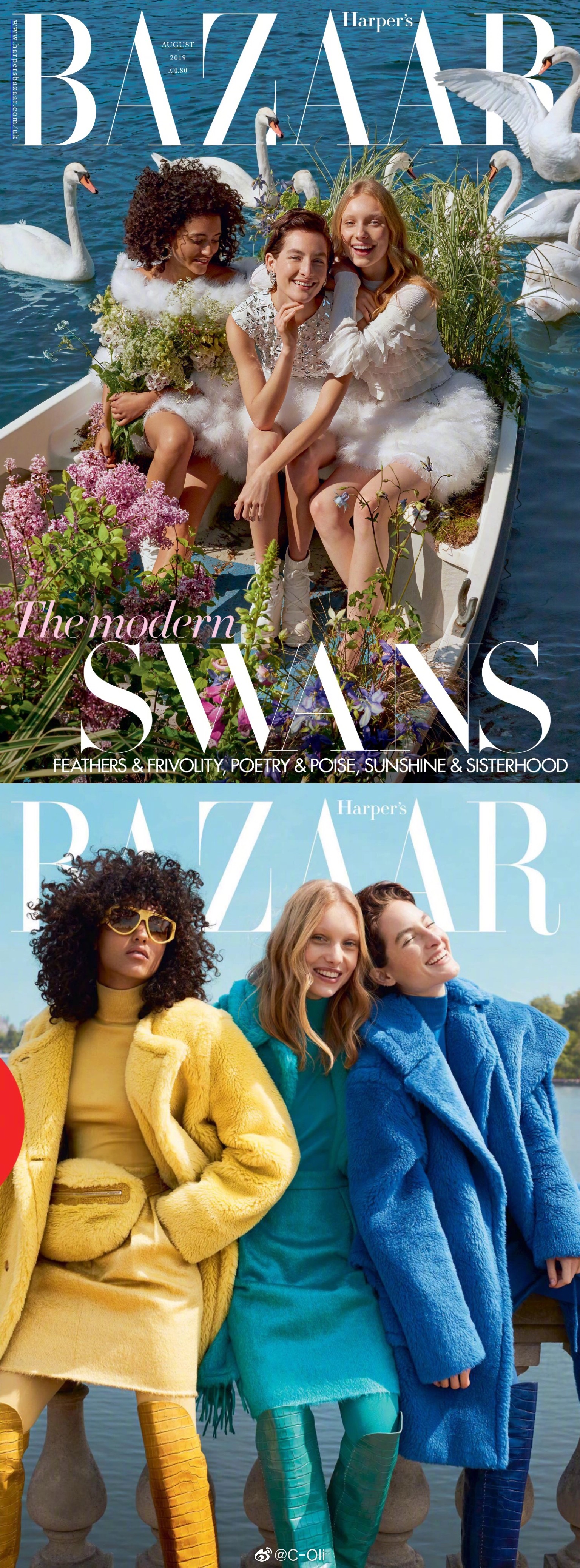 Harper’s Bazaar UK August 2019: Mélodie Vaxelaire|芭莎|花城|游记_新浪新闻