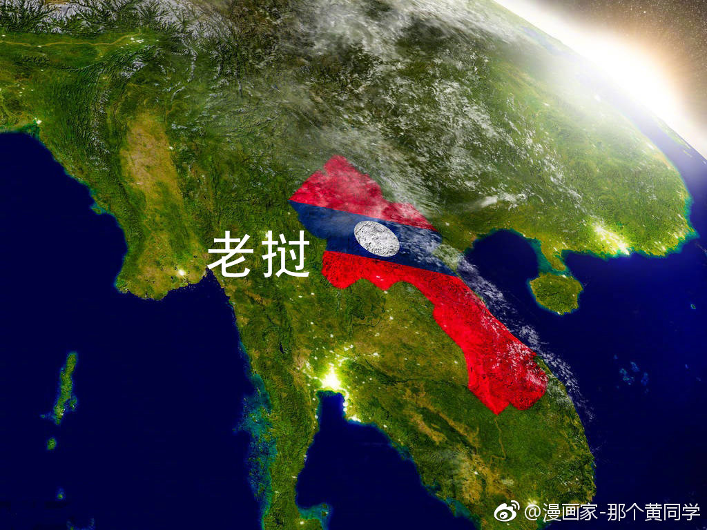 东南亚11个国家的国旗地图