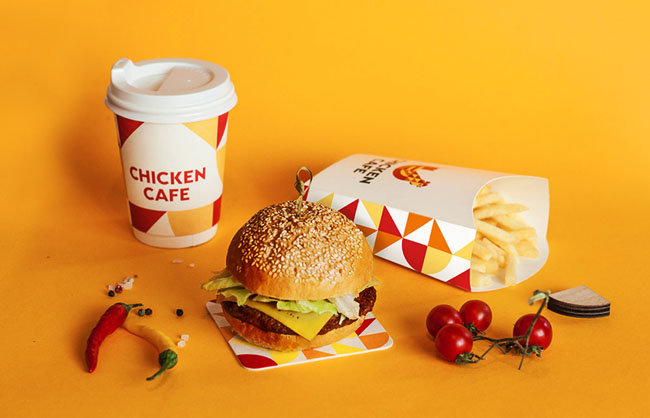 Chicken Cafe品牌logo设计和VI设计 Brandon Archibald