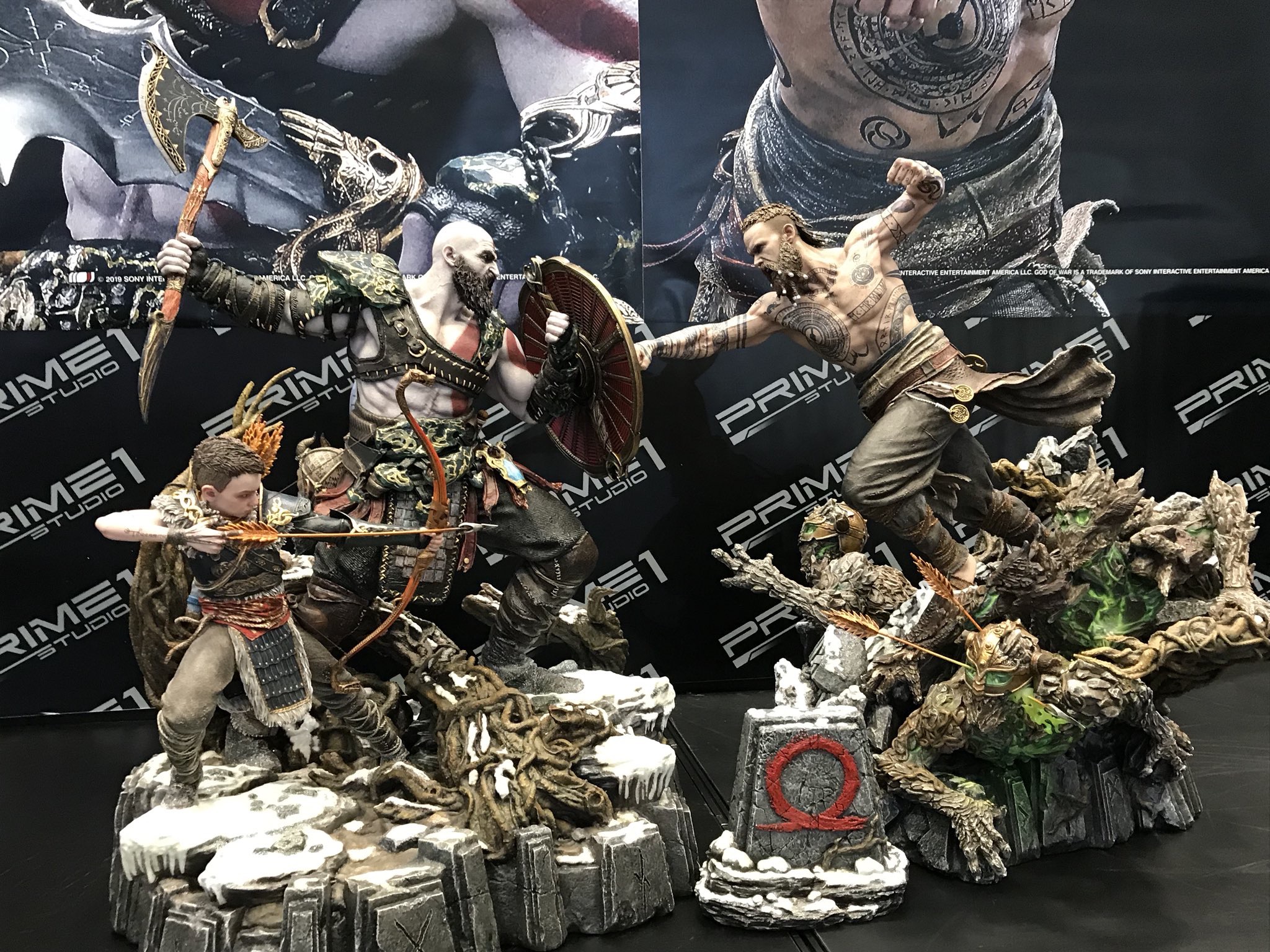 Prime 1 在 WF2019S 展出的战神手办|手办|战神_新浪新闻