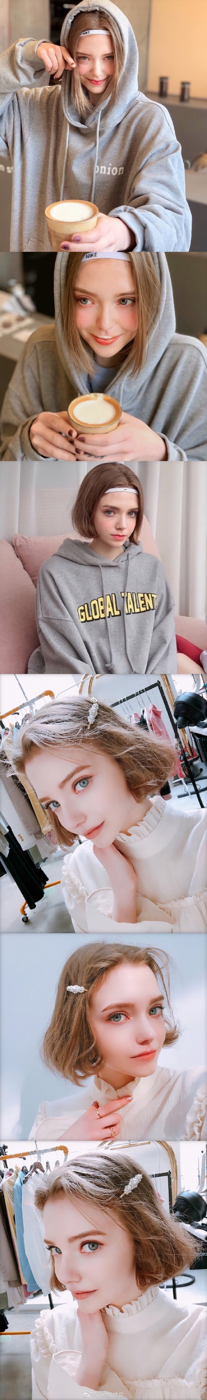 最近在亚网上很红的德国模特 chole，颜值炸裂。|模特|德国_新浪新闻