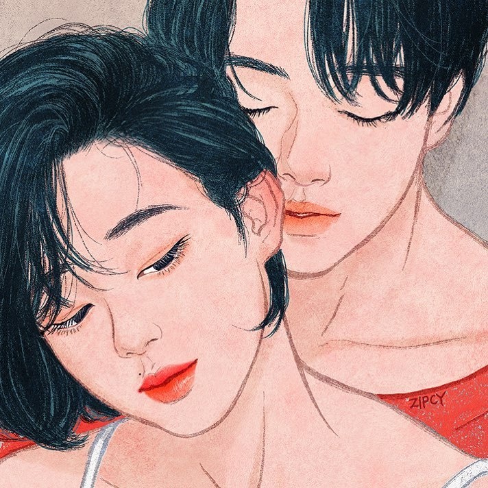 恋人 韩国插画师Zipcy