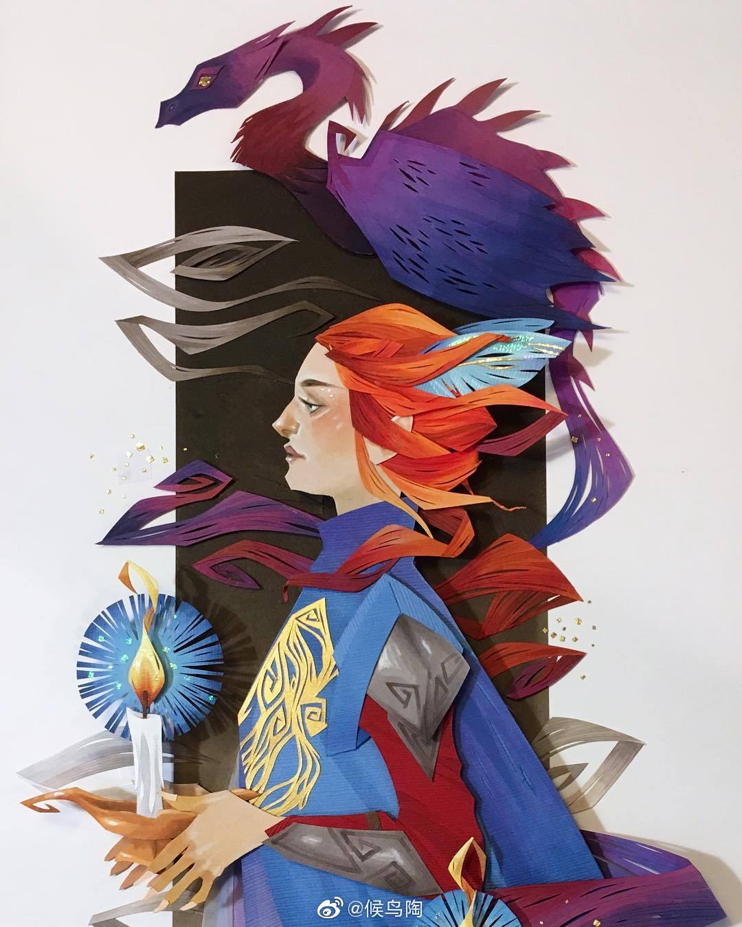 插画师 Morgana Wallace剪纸拼贴插画|插画师|剪纸|插画_新浪新闻