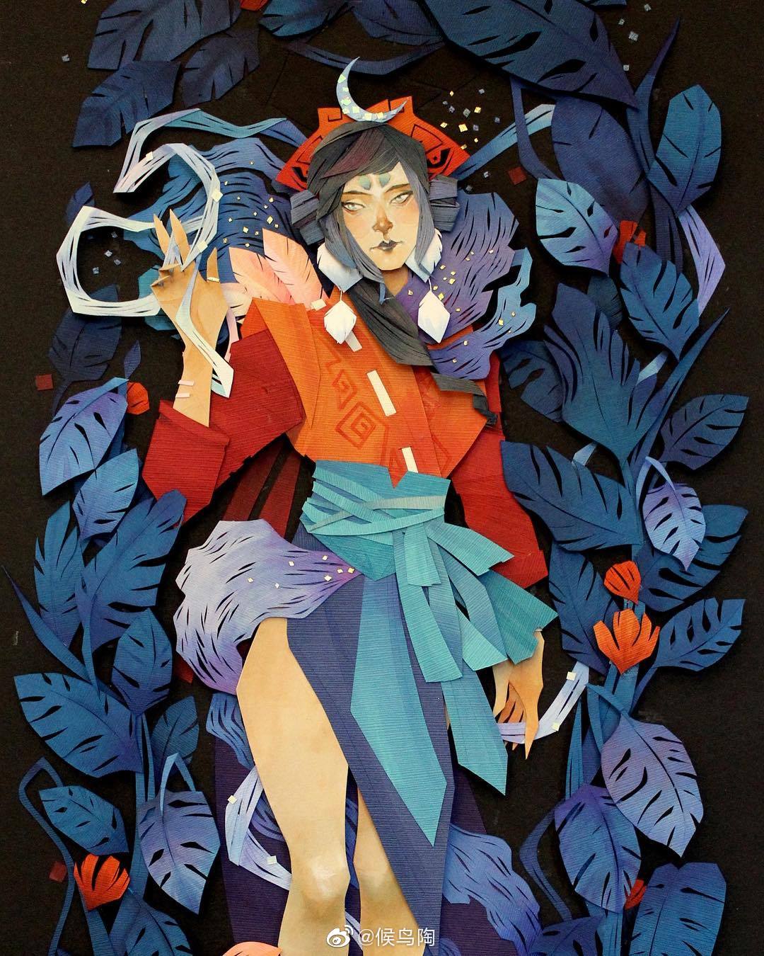 插画师 Morgana Wallace剪纸拼贴插画|插画师|剪纸|插画_新浪新闻