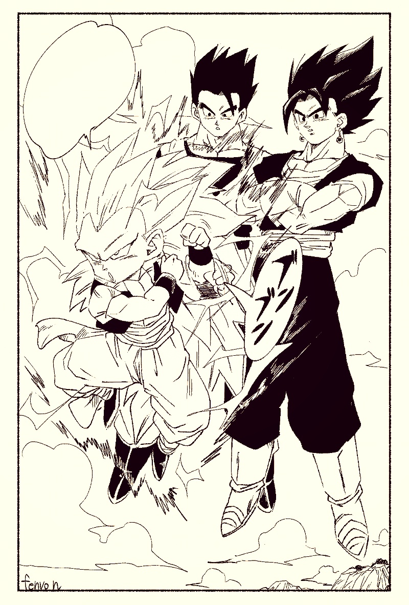 推特画师『fenyo_n』画的龙珠系列主题插画（二十五）（一）（二）