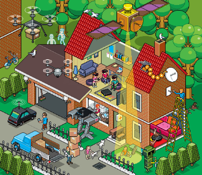 一组像素作品 来自：eBoy