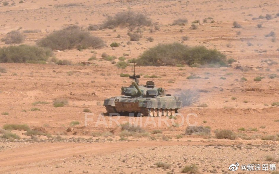 摩洛哥列装的中国VT-1A(MBT-2000)主战坦克