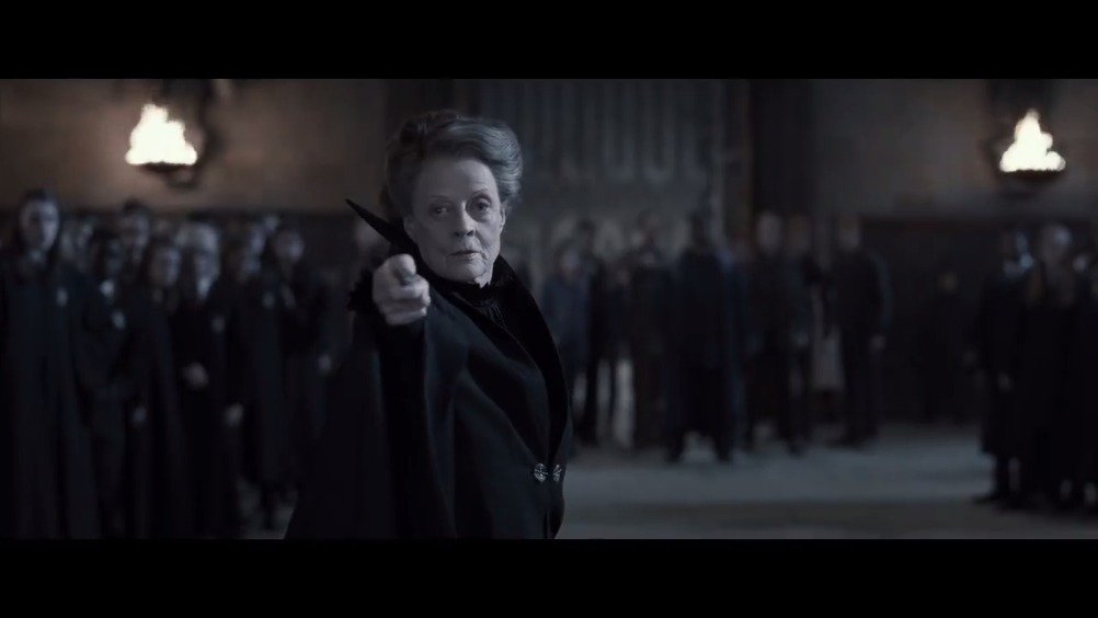 斯内普与麦格教授的决斗中|斯内普|麦格|决斗_新浪新闻