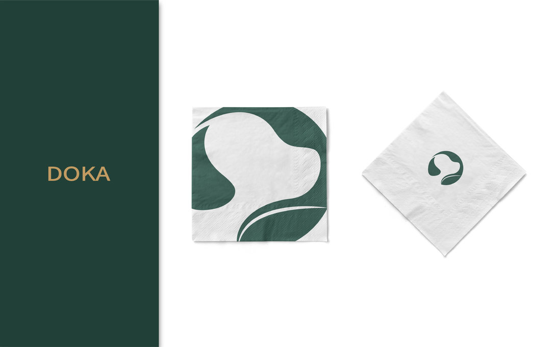 丨DOKA丨一家有狗狗的咖啡厅logo设计及vi设计欣赏-LaughingLam