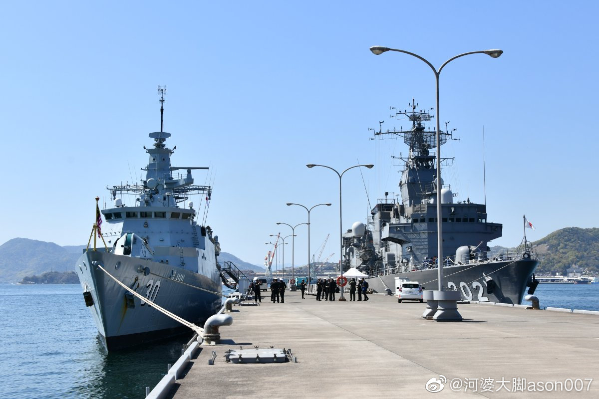 马来西亚海军“莱丘”号(KD LEKIU)护卫舰4月15日抵达日本吴港基地|马来西亚|护卫舰|海军_新浪新闻